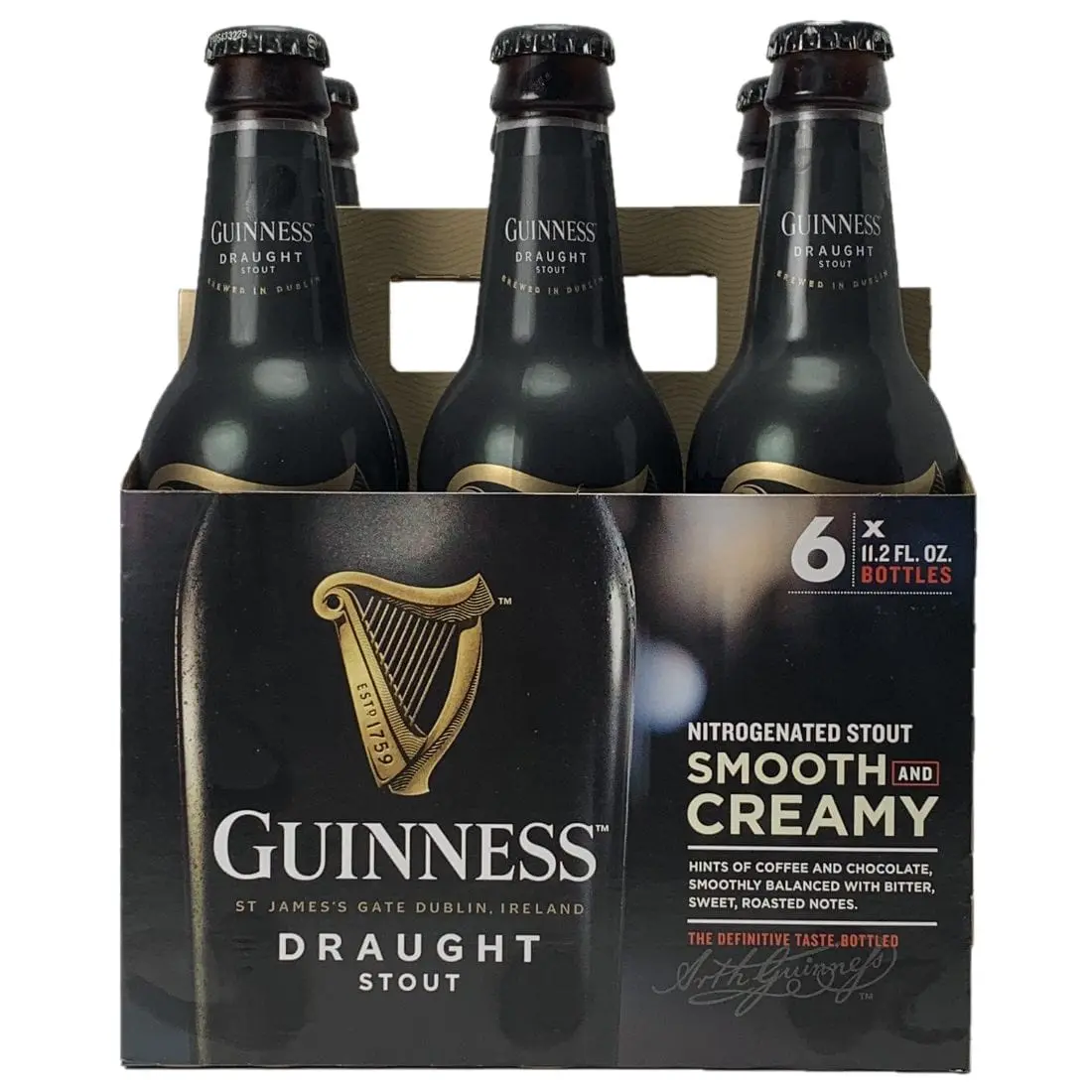 Guinness Draught Beer 11.2 oz bottle –- 6 pack – Sullivan Vitamins ...